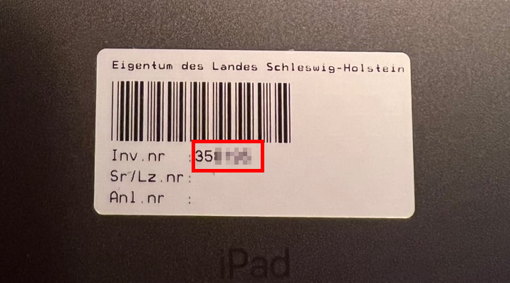 Wo finde ich die Inventarnummer und die Seriennummer meines Gerätes ...