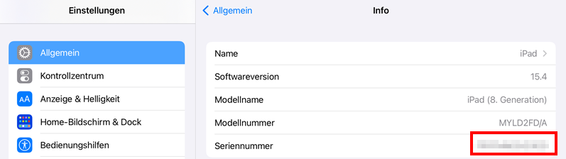 Wo finde ich die Inventarnummer und die Seriennummer meines Gerätes ...